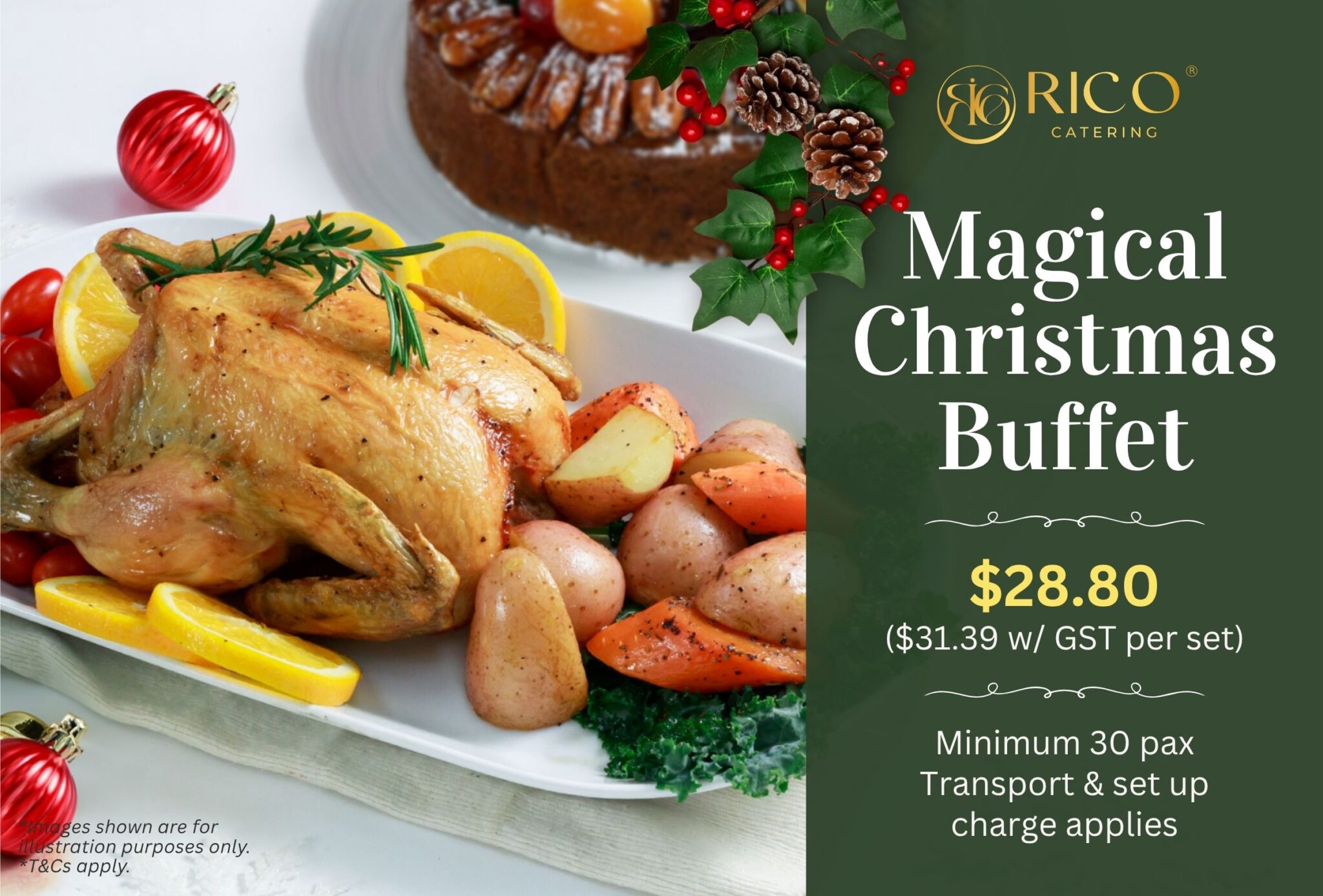 Magical Christmas Buffet | Rico Catering Christmas Menu